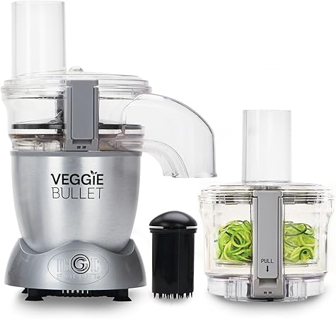 NutriBullet Veggie Bullet Electric Spiralizer/Shredder and Slicer, 500 ...