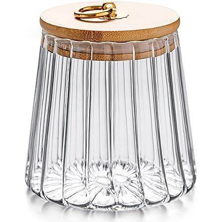 Amazon.com: Cabilock Glass Jar with Lid Glass Coffee Nuts Canister ...