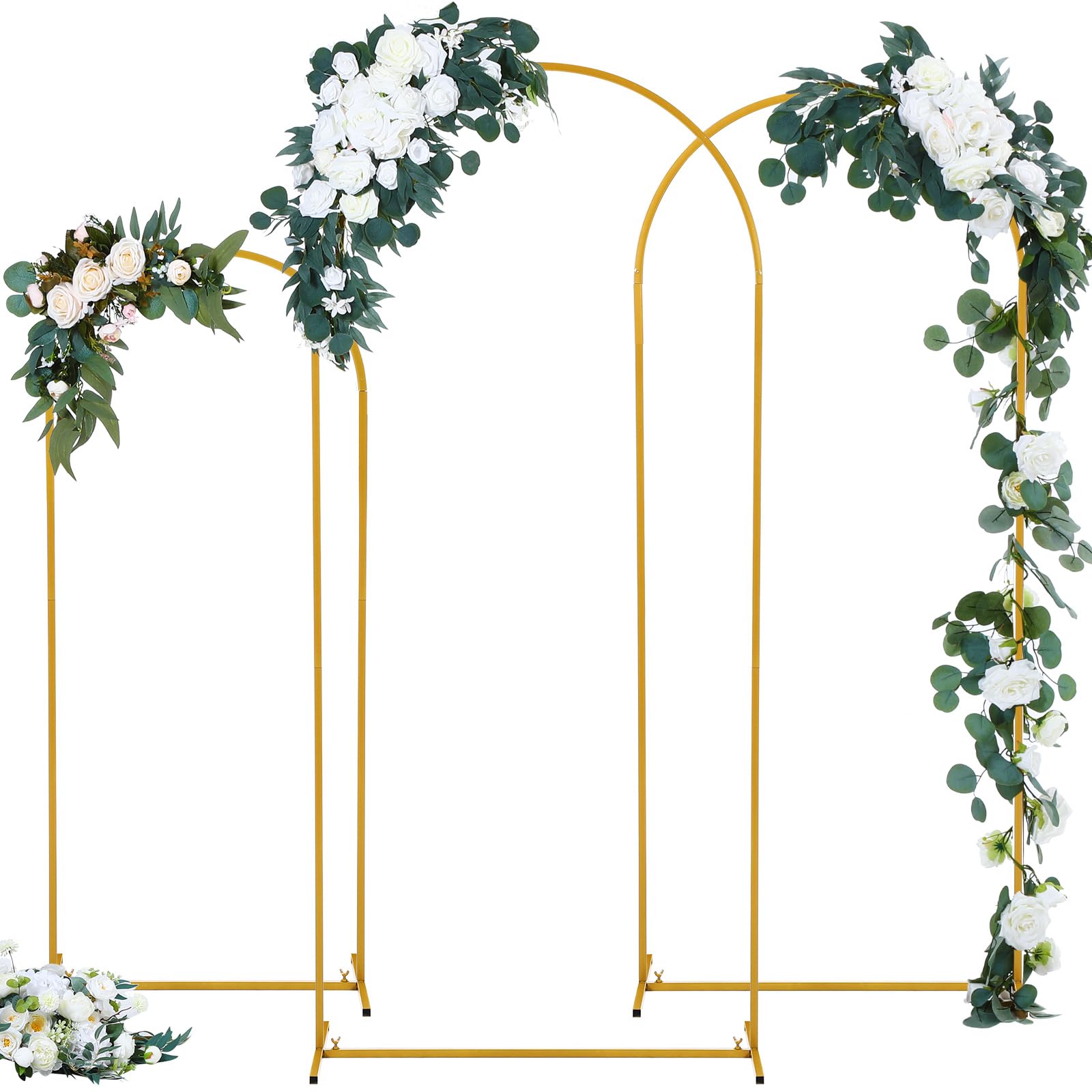 Shimeyao 3Pcs Metal Arch Backdrop Stand Wedding Arch Backdrop for ...