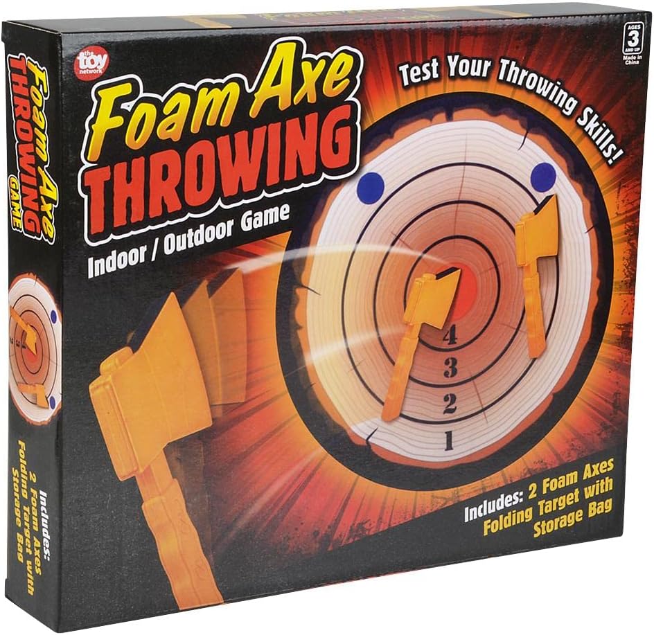 Amazon.com: Large Foam Axe Throwing Game with 1 Vortex Eraser – Indoor ...