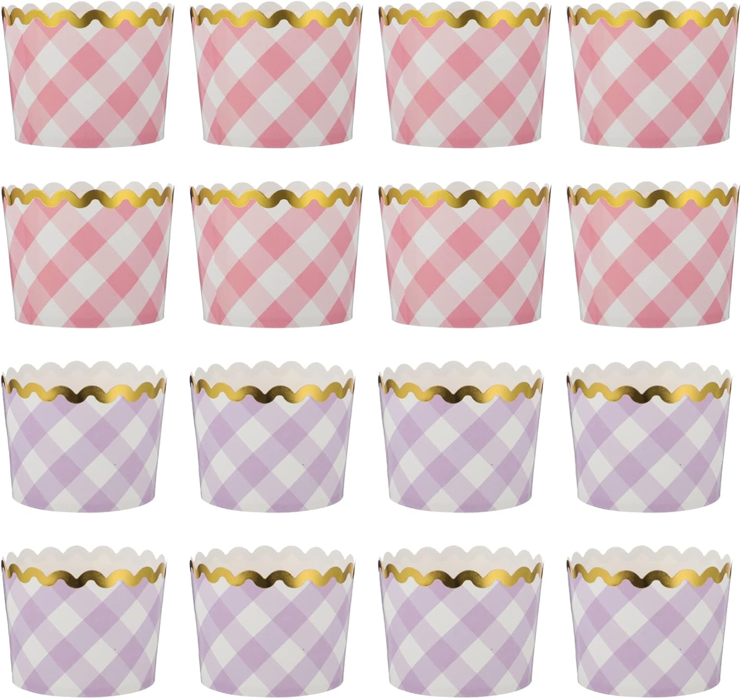 Parliky 100pcs Hot Stamping Cake Cups Muffin Mould Paper Muffin Cups ...