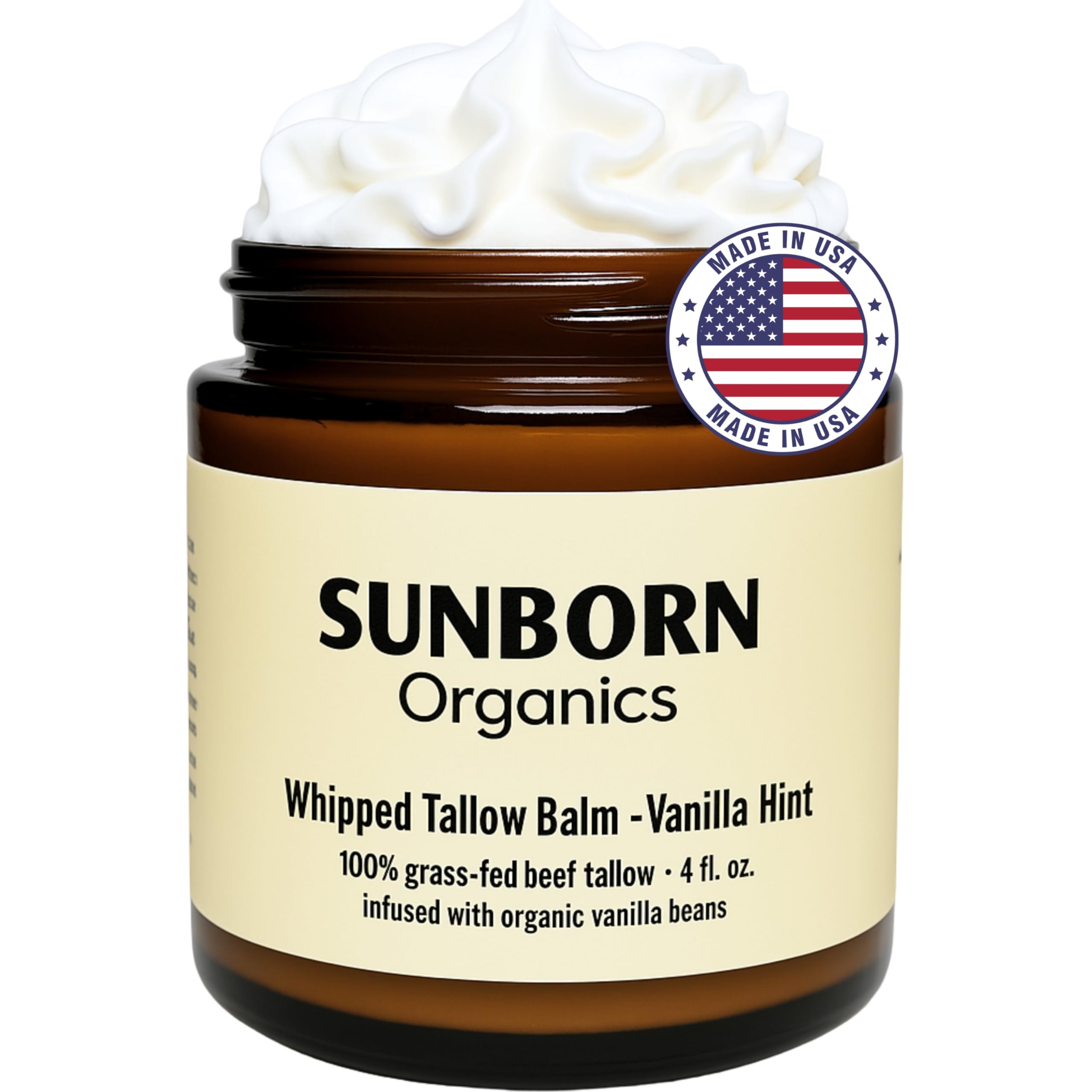 Snapklik.com : Sunborn Organics Pure Whipped Tallow Balm 100% Organic ...