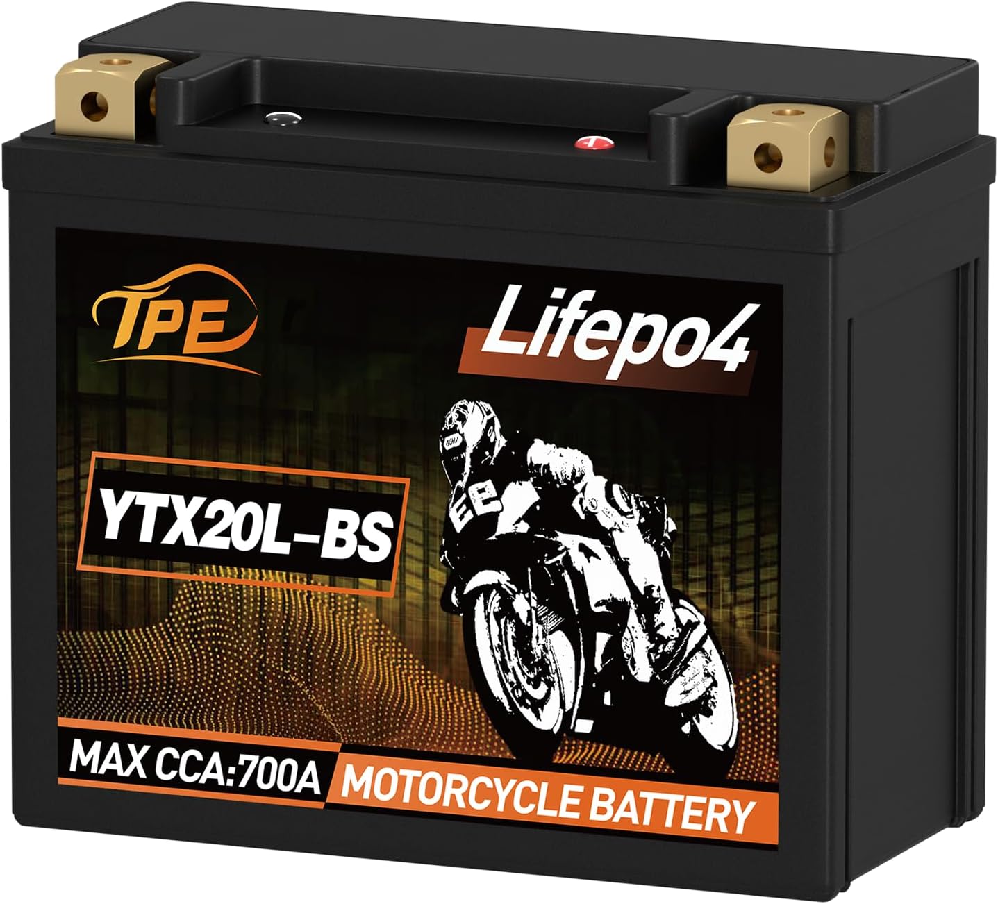 Amazon.com: TPE Lithium Powersports Battery YTX20L-BS 12V 9AH 700CCA ...