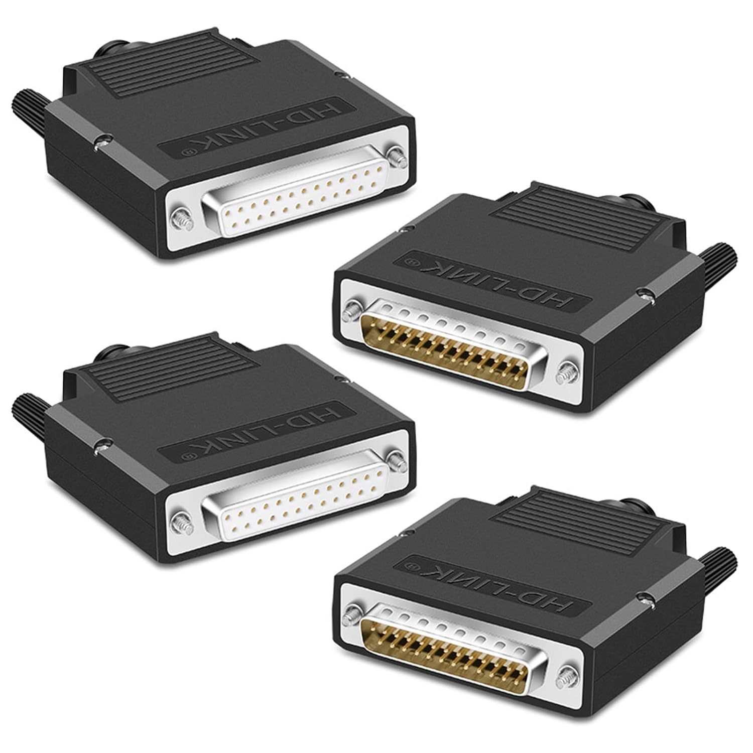 Amazon.com: Willwewon 4PCS (2PCS Male 2PCS Female) DB25 Solderless 16mm ...