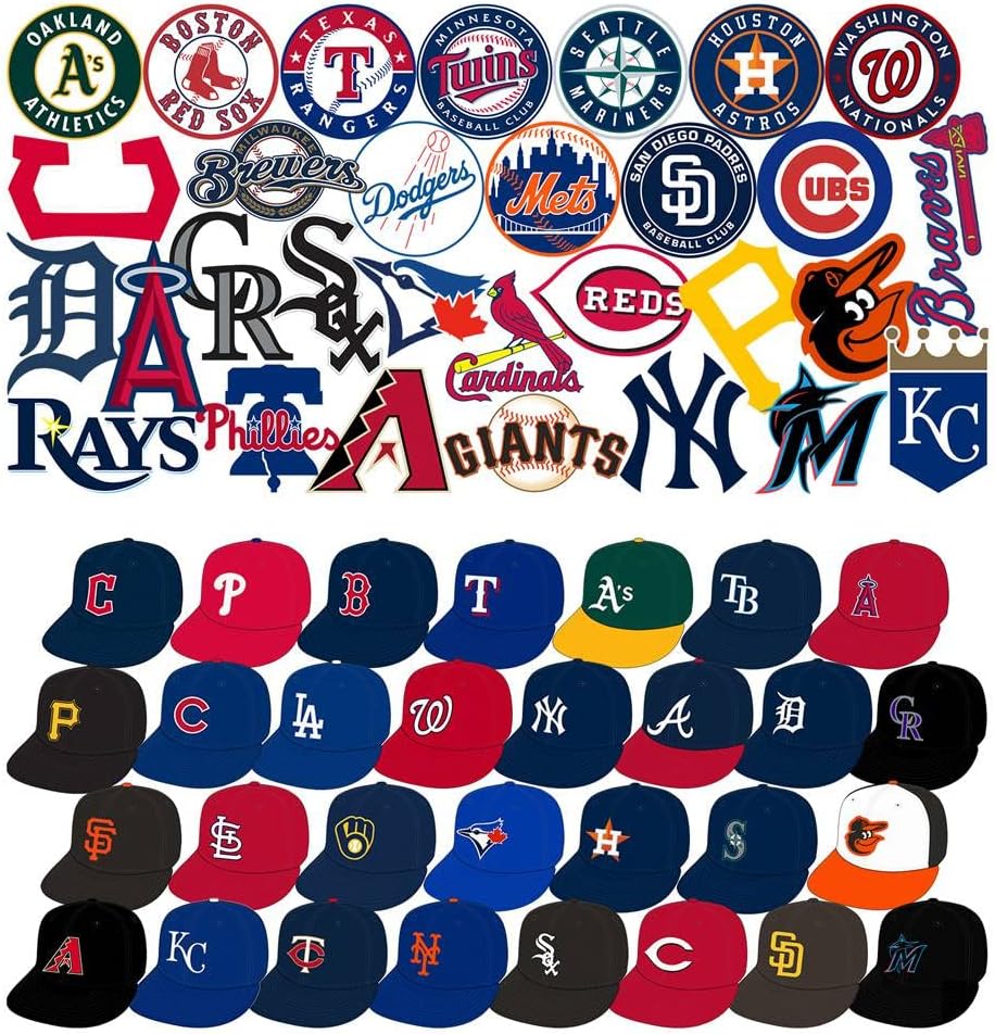 Amazon.com: AcAliA 60 Pcs Sports Stickers,Baseball Stickers,30 Baseball ...
