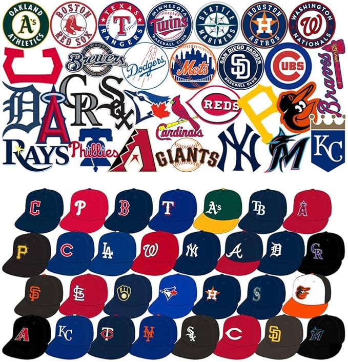 Amazon.com: AcAliA 60 Pcs Sports Stickers,Baseball Stickers,30 Baseball ...