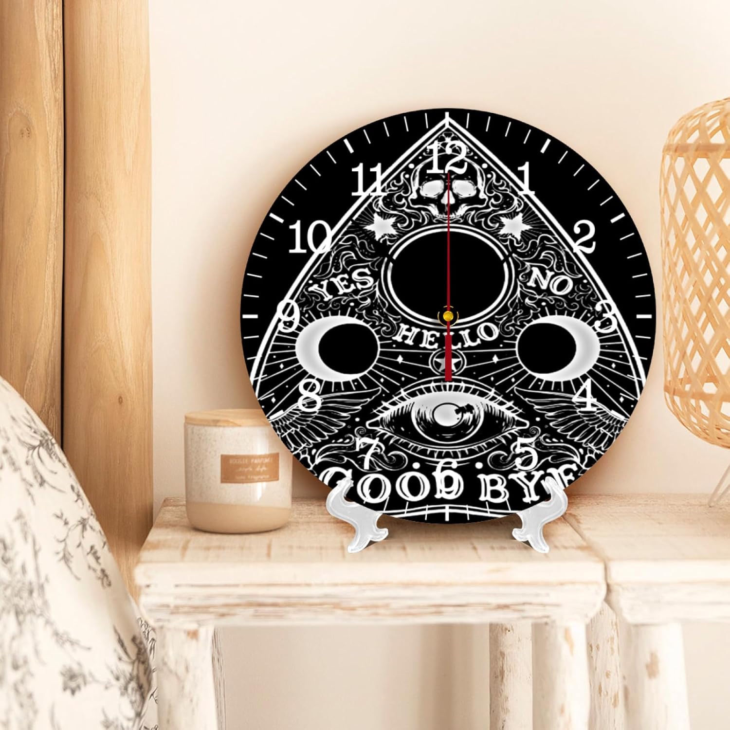 Vcjta Wall Clocks All Seeing Eye Ouija Board Classic Silent Alarm Clock ...
