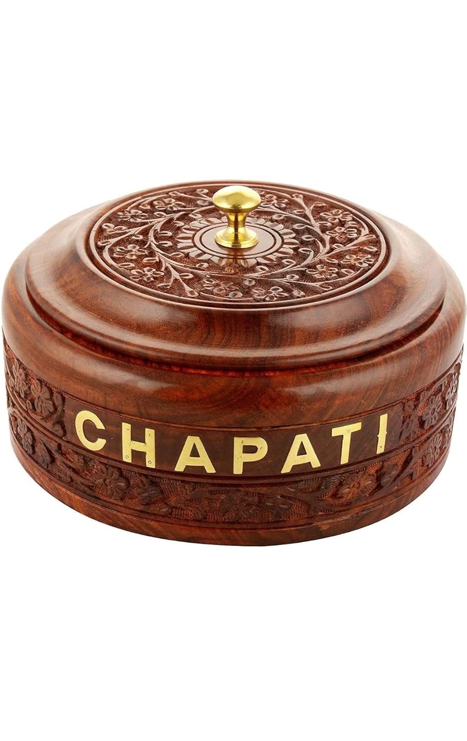 Buy BALLADCRAFT ™ Wooden Chapati Box, Chapati Casserole, Wooden Hot Pot ...