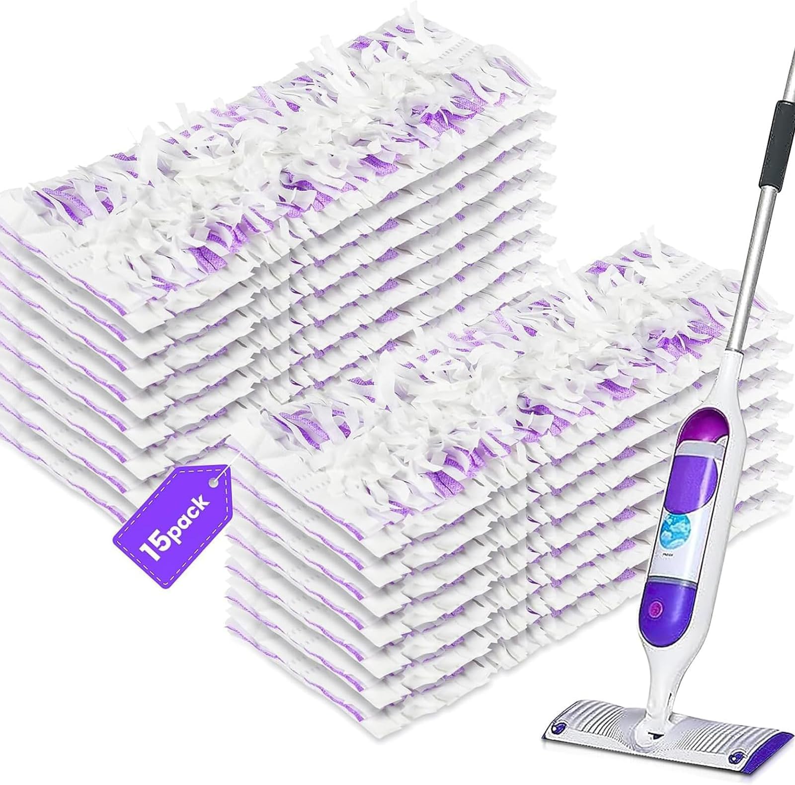 Amazon.com: 15 Pack Power Mop Refills Compatible with Swiffer PowerMop ...