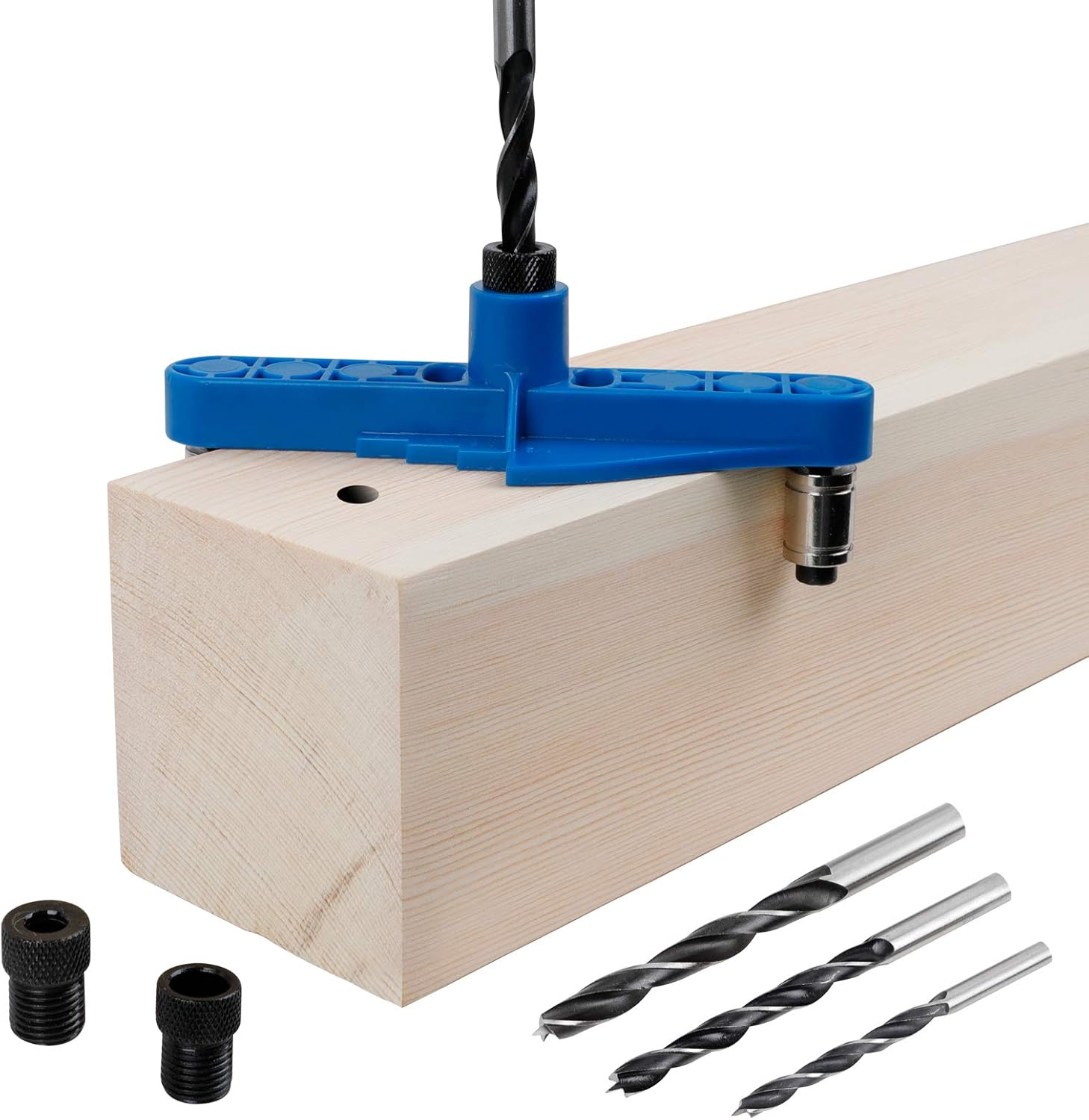 74 pcs handheld dowel jig kit 2 in 1 Center Scriber Line doweling hole ...