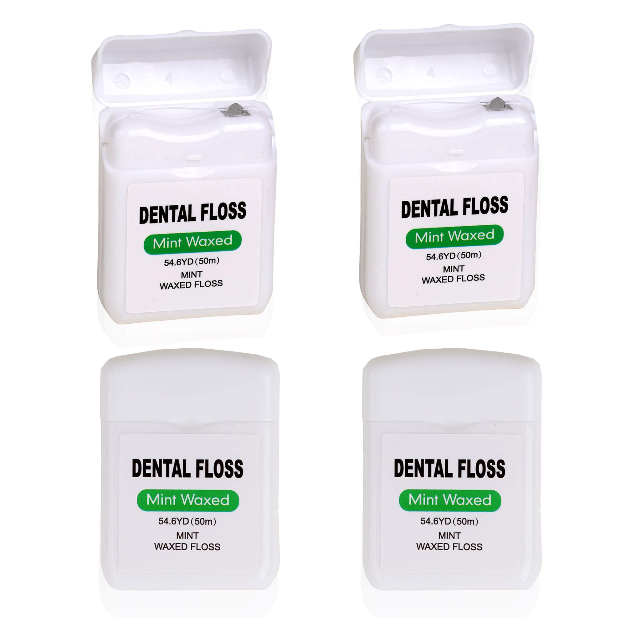 Buy 4 Pack Waxed Dental Floss for Plaque and Food Removal, Refreshing ...