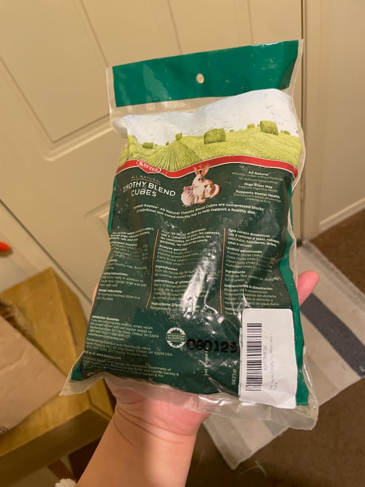 Kaytee Timothy Hay Blend Cubes for Pet Rabbits, Guinea Pigs ...