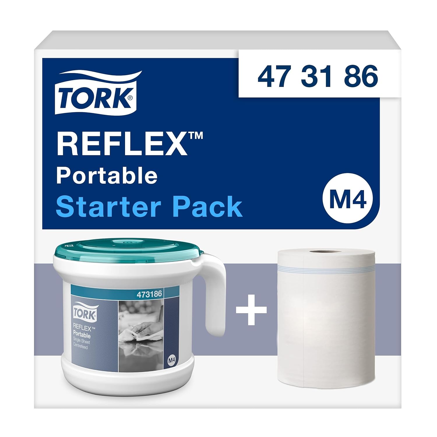 Tork Reflex Portable Starter Pack Papierhandtuch- und -spender mit ...