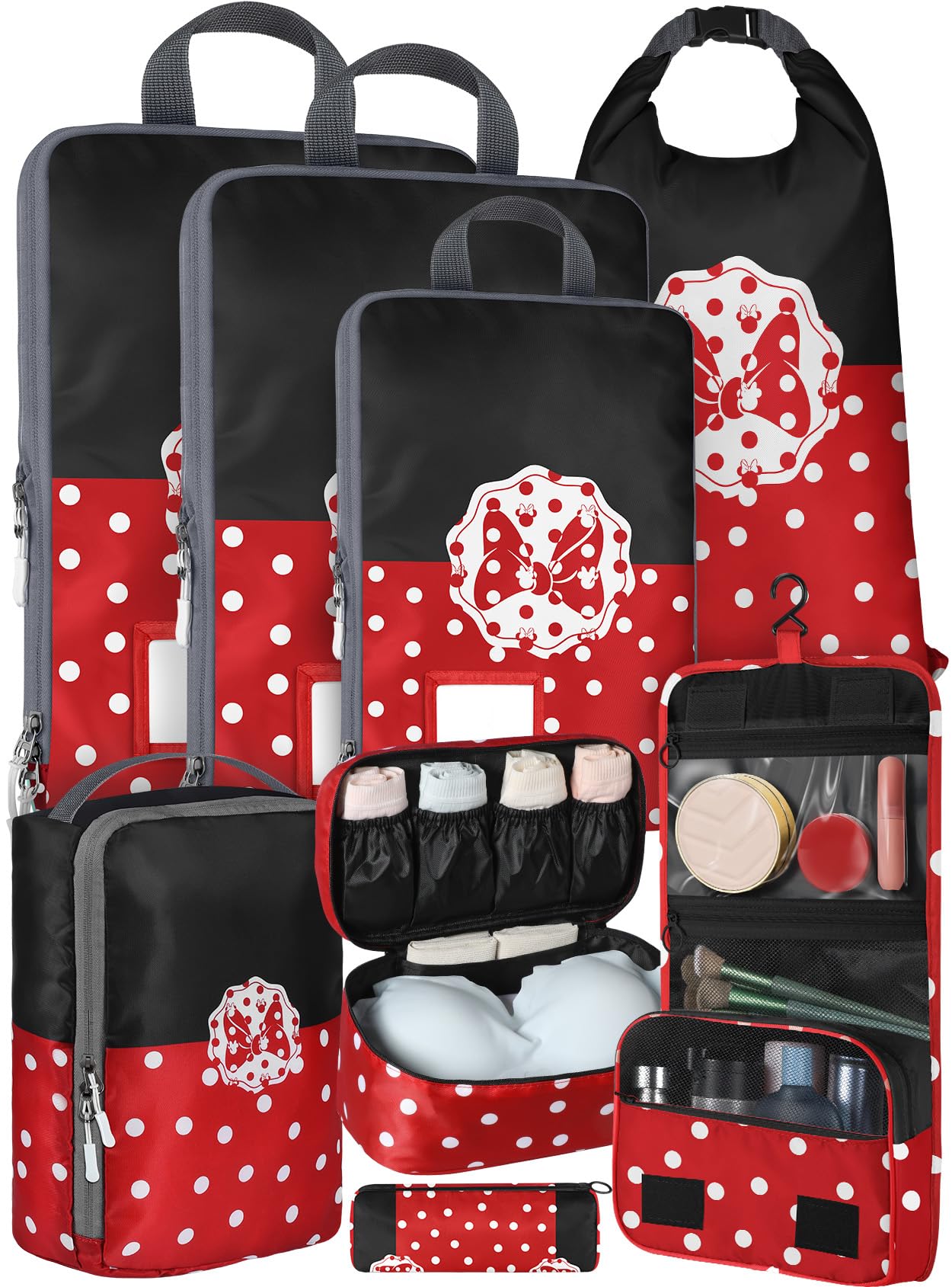 Amazon.com: Miss Adola 8 Set Compression Packing Cubes for Travel ...
