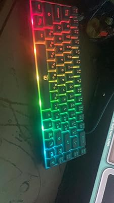 Snpurdiri 60% Membrane Gaming Keyboard,RGB Compact Wired Small Keyboard ...