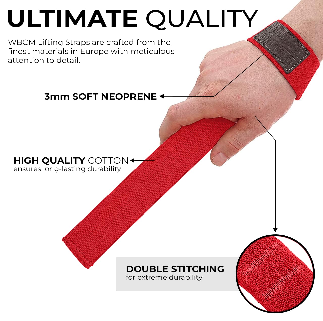Snapklik.com : WARM BODY COLD MIND Lasso Lifting Wrist Straps For Cross ...