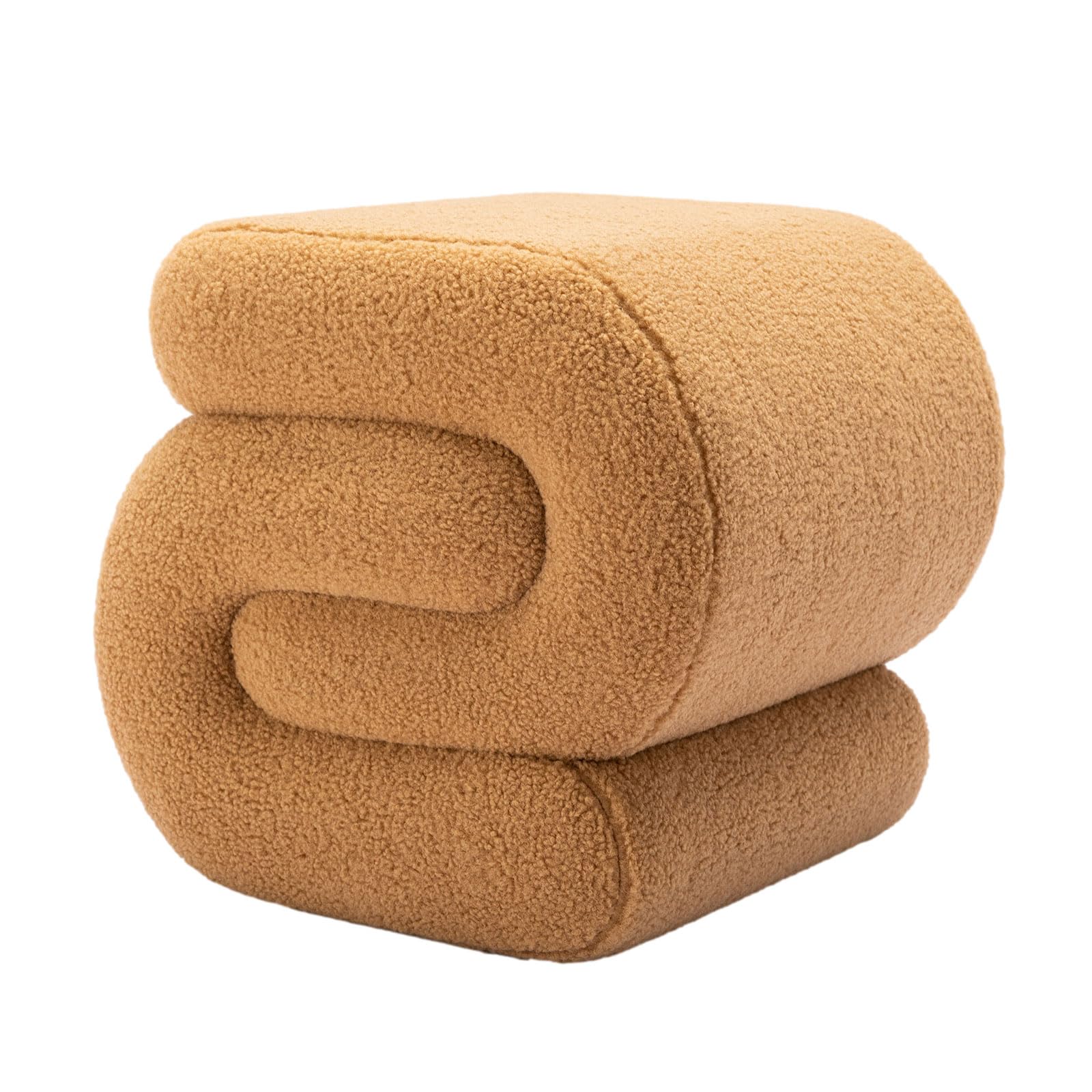 Snapklik.com : CALABASH Modern Foot Stool Ottoman, S-Shaped Vanity ...
