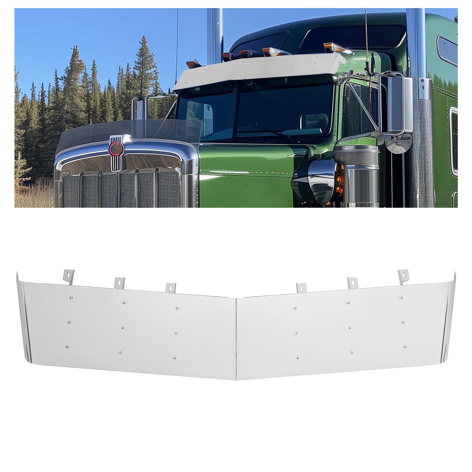 Amazon.com: KUAFU 13" Drop Visor Compatible with 1984-1998 Kenworth W900 T800 T600 T300 with ...