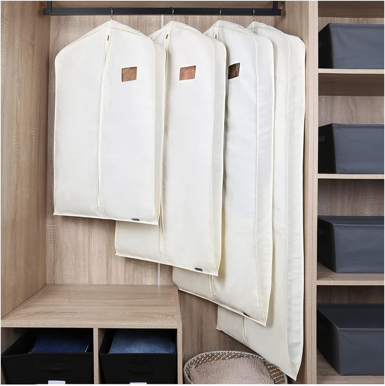 Amazon.com: CYGJYZOD With Zips Cotton Garment Bags Clothes for Storage ...