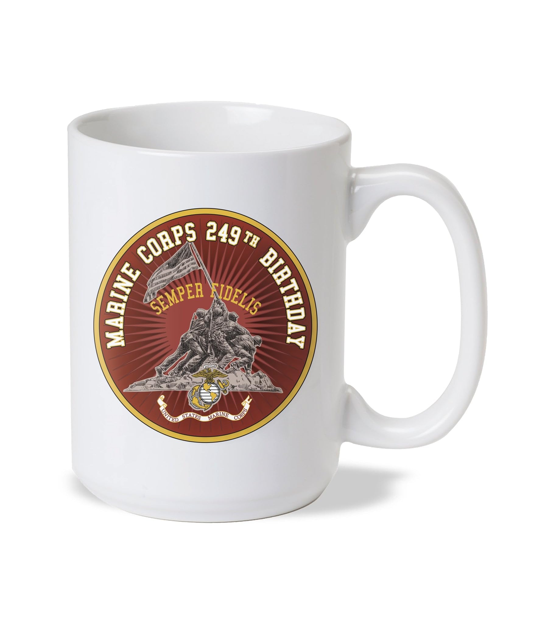 Amazon.com | SGT GRIT USMC 249th Birthday Mug - Semper Fidelis - 15 oz ...