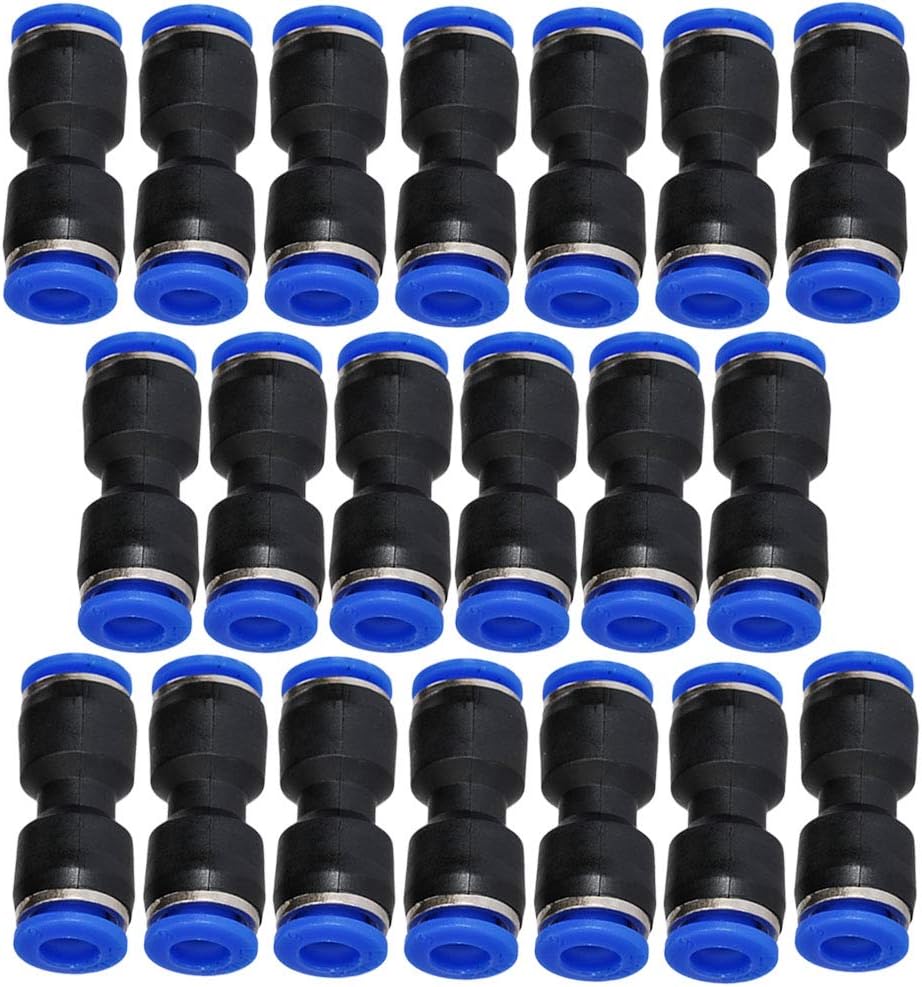 Amazon.com: Carkio Air line connections,10Pcs 6mm to 6mm(1/4) Straight ...