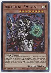 Amazon.com: Archfiend Empress (Red) - LDS3-EN007 - Ultra Rare - 1st Edition : Toys & Games