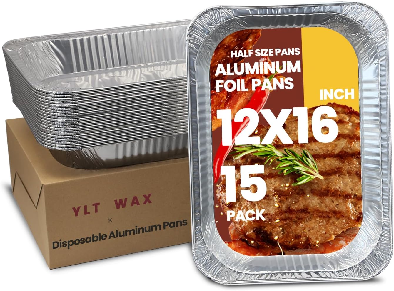 Amazon.com: (120 Pack) Premium Lasagna Pans 14" x 10" x 3” Heavy Duty l ...