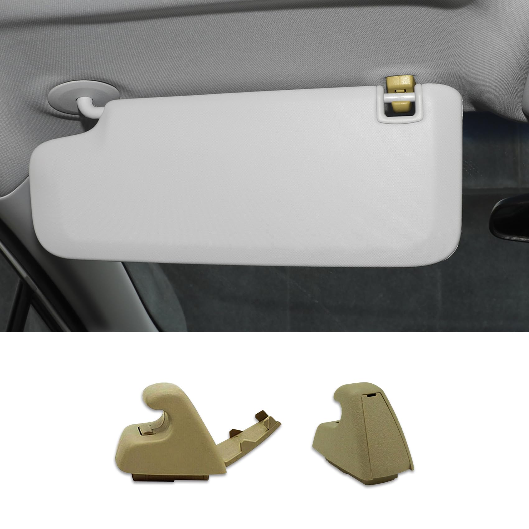 Amazon.com: RGOAANC 2PCS Sun Visor Support Clip Retainer, Interior Sun ...