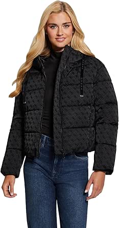 Amazon.com: GUESS Daisy Quattro G Puffer Jacket : GUESS: Clothing ...