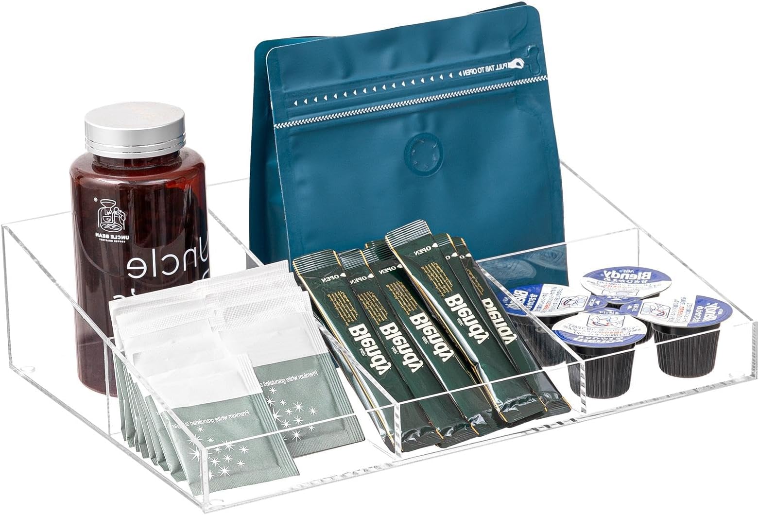 Amazon.com: GMFINE Coffee Station Organizer - Acrylic Coffee Bar ...