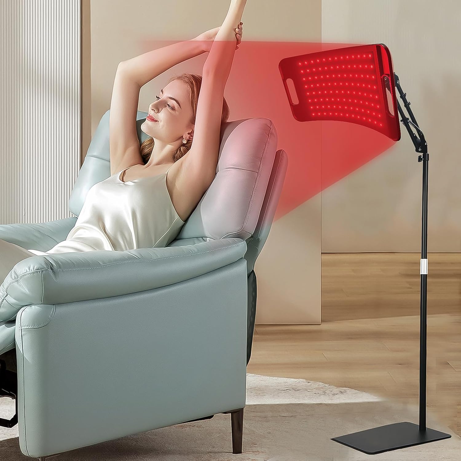 Amazon.com: AGAHT Red Infrared Light Therapy Lamp with Adjustable Stand ...