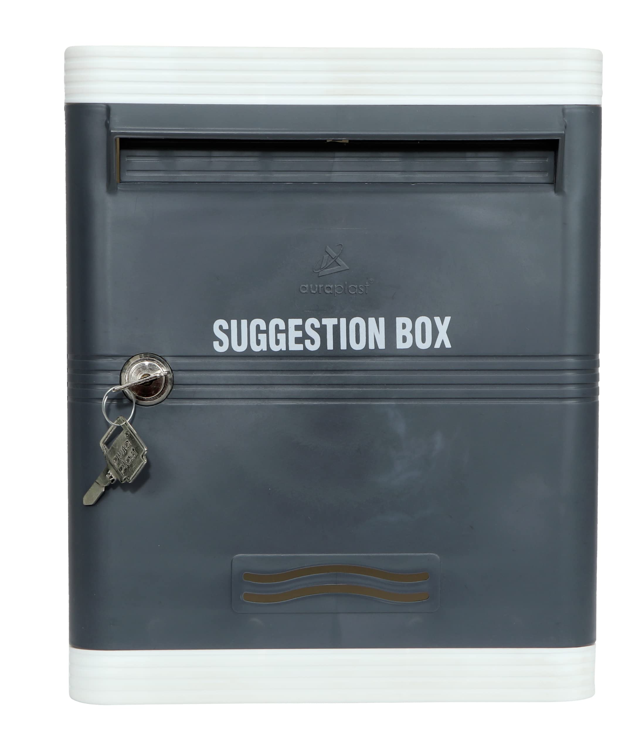 AURA PLAST Locking Mailbox Wall Mounted, Drop Box with Key Lock ...