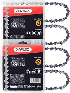 Amazon.com: MRFARZ 14 Inch Chainsaw Chains, Pack of 4 Chains 52 Drive ...