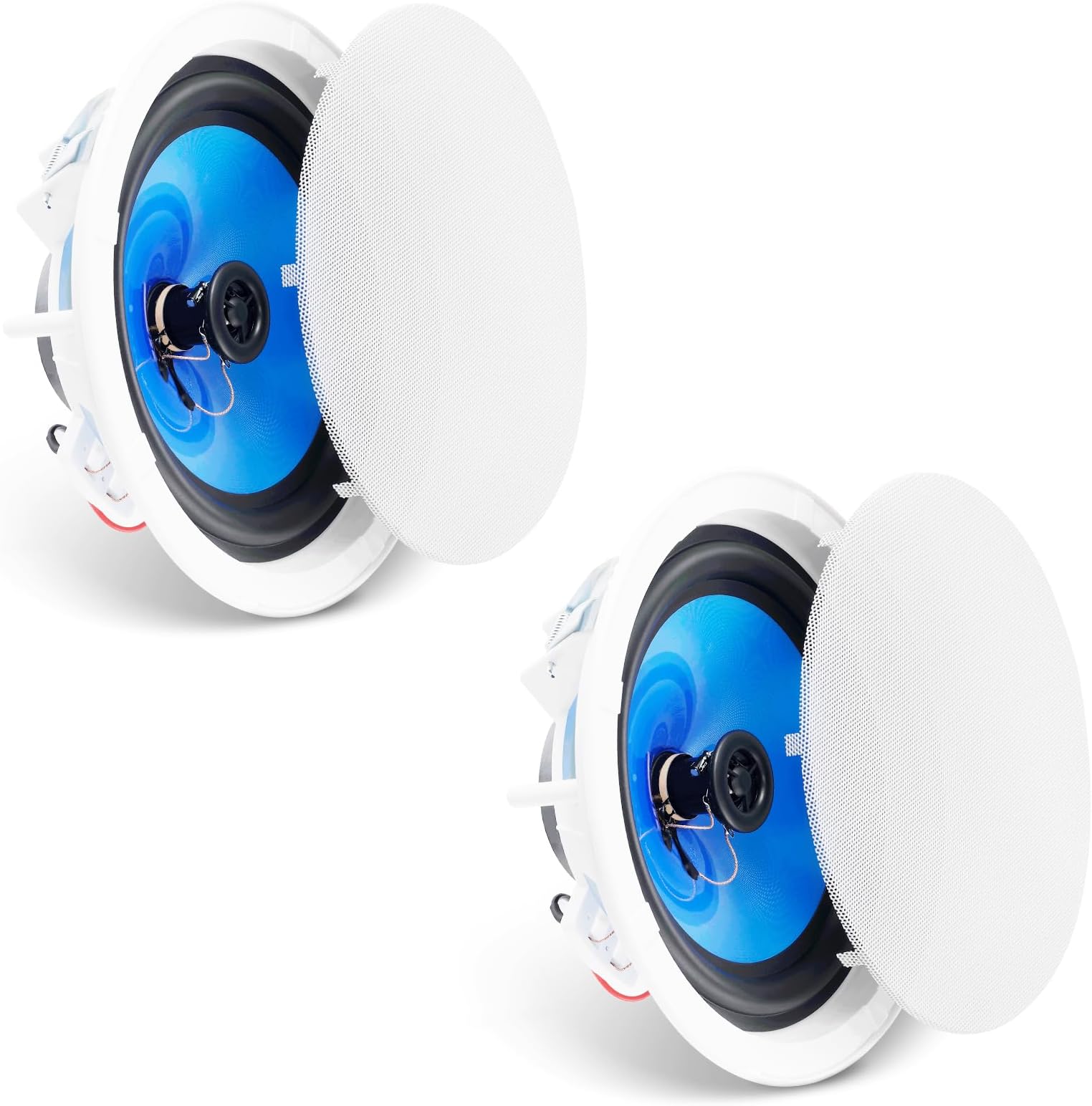Amazon.com: VEVOR 2 PCs 8 Inch in Ceiling Speakers, 100W Flush Mount ...