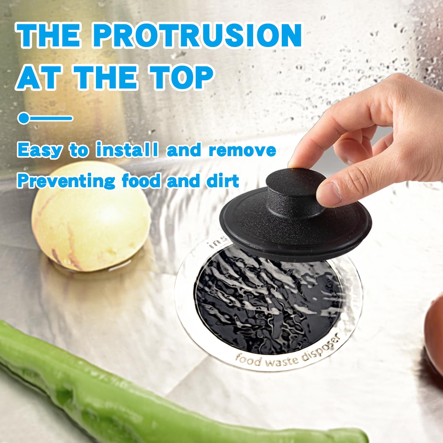 Snapklik.com : Garbage Disposal Splash Guard 3 3/8 Inch,Rubber Sink ...
