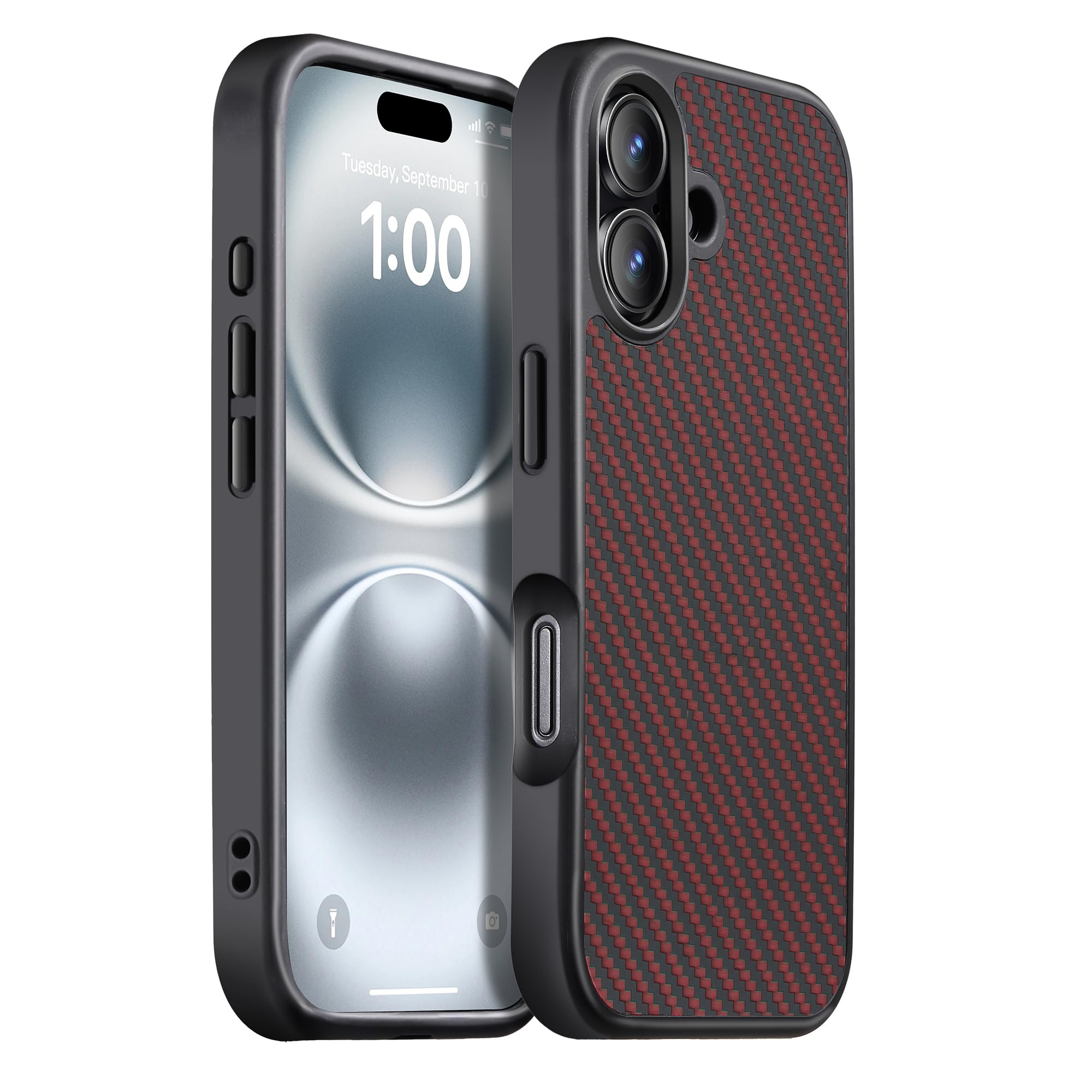 Amazon.com: GESIHOPY for iPhone 16 Case Carbon Fiber,Fits MagSafe ...