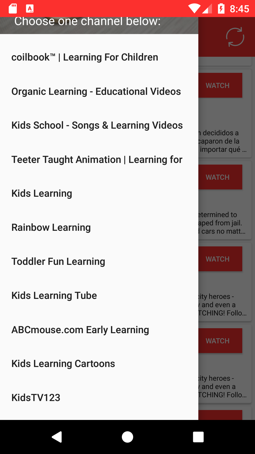 Learning for Kids - Songs and Learning Videos - App on Amazon Appstore