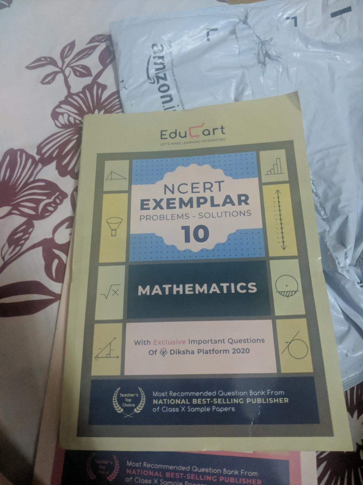Educart MATHEMATICS Class 10 NCERT Exemplar Problems Solutions 2024-25 ...
