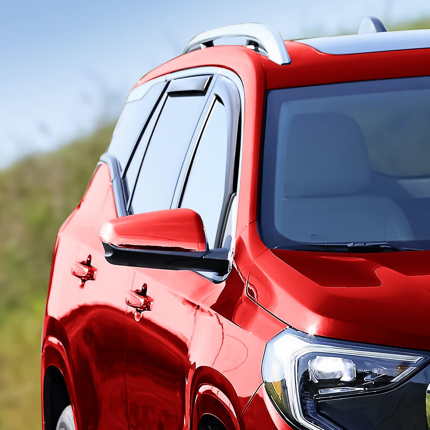 Snapklik.com : Voron Glass in-Channel Extra Durable Rain Guards For GMC ...