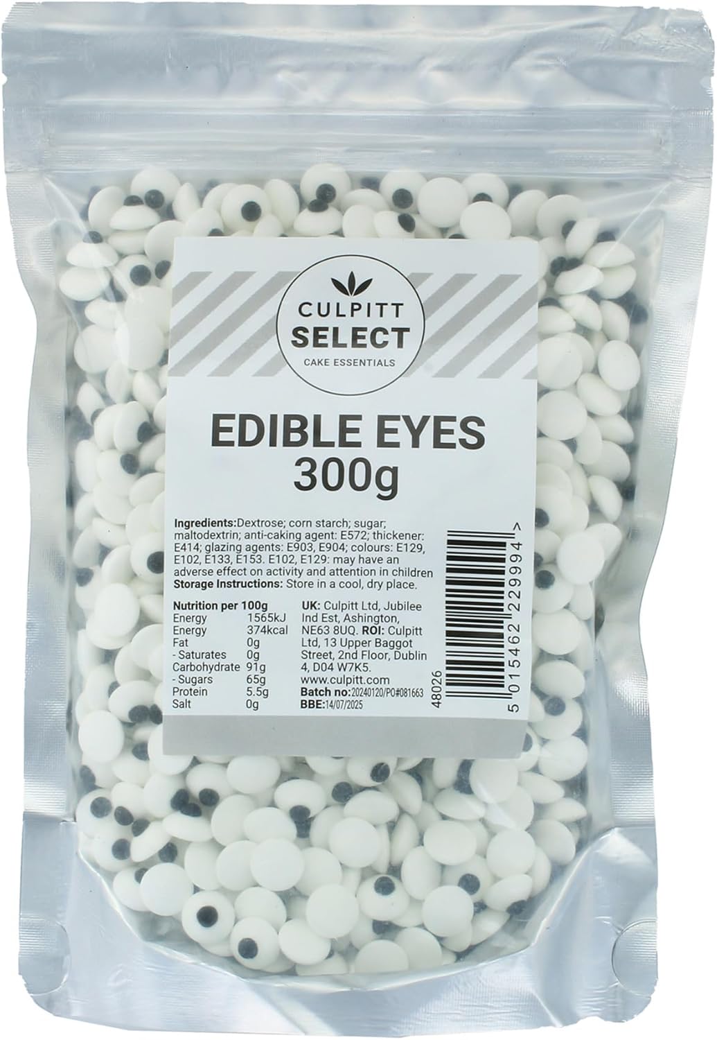 Culpitt Select Edible Eyes | Cake Sprinkle Decorations For Cakes ...