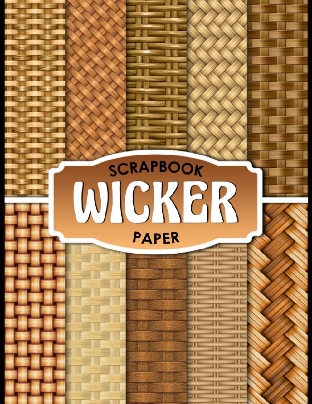 Wicker Scrapbook Paper: 20 Double Sided Sheets 8.5 x 11 for ...