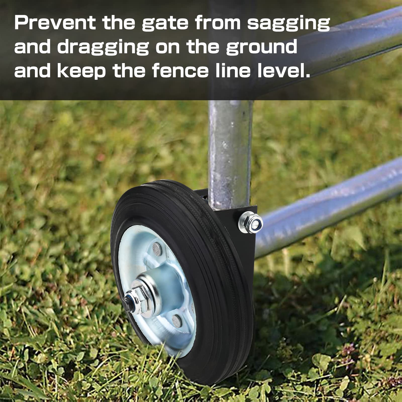 Snapklik.com : 6 Inch Gate Wheel, Fence Gate Wheel For Metal Tube Gate ...