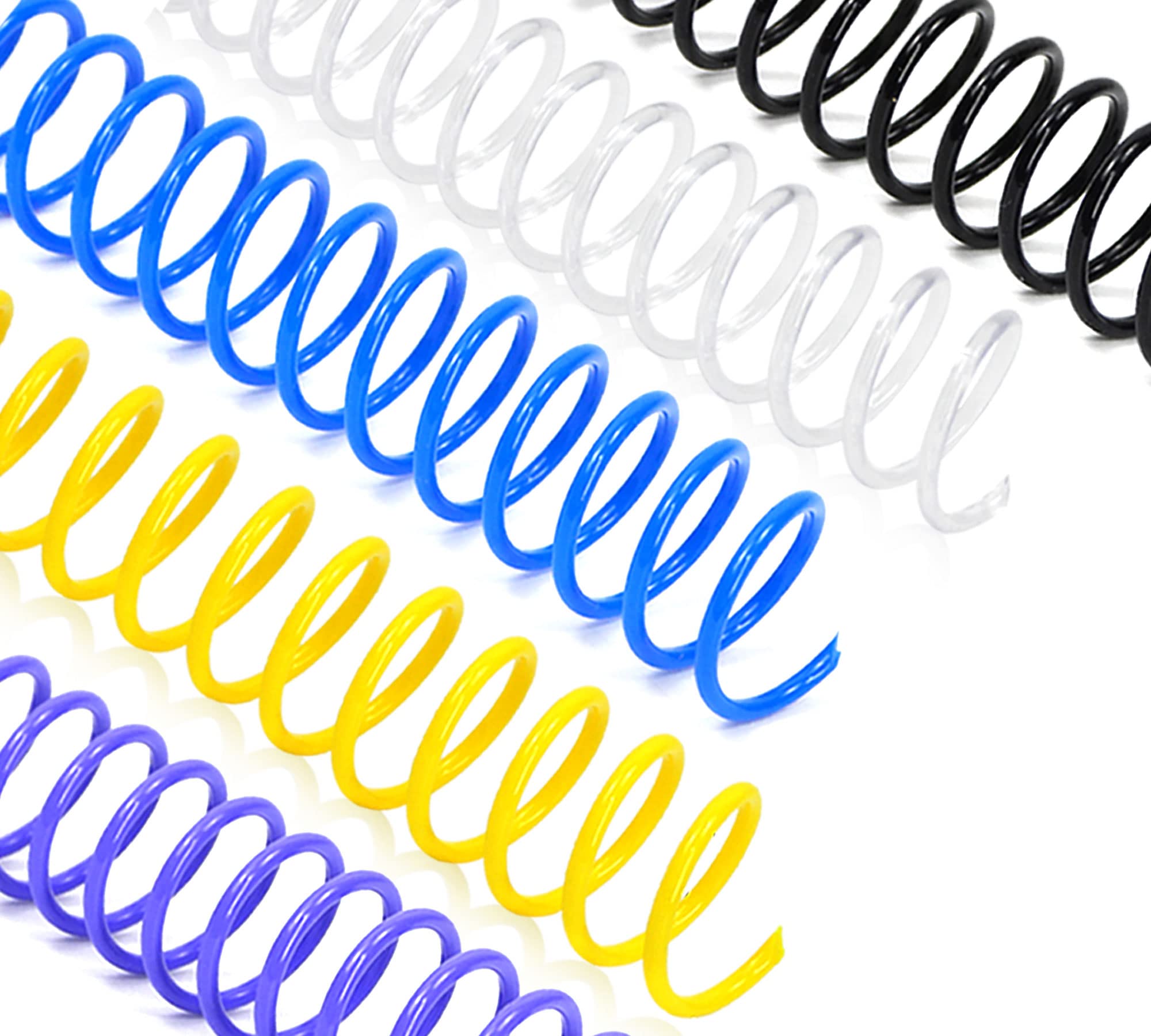 Amazon.com : Rayson 15.9mm Plastic Spiral Coil Binding 3:1 Pitch, 5/8inch, 140 Sheets Capacity ...
