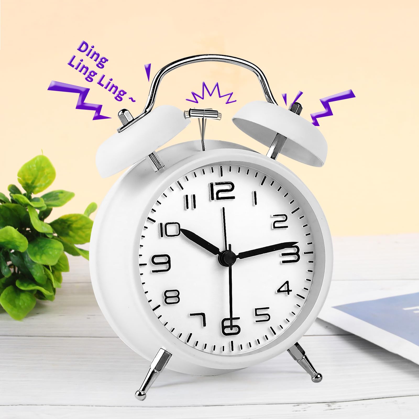 Snapklik.com : Pxy Loud Alarm Clock For Heavy Sleepers 3D Dial Battery ...