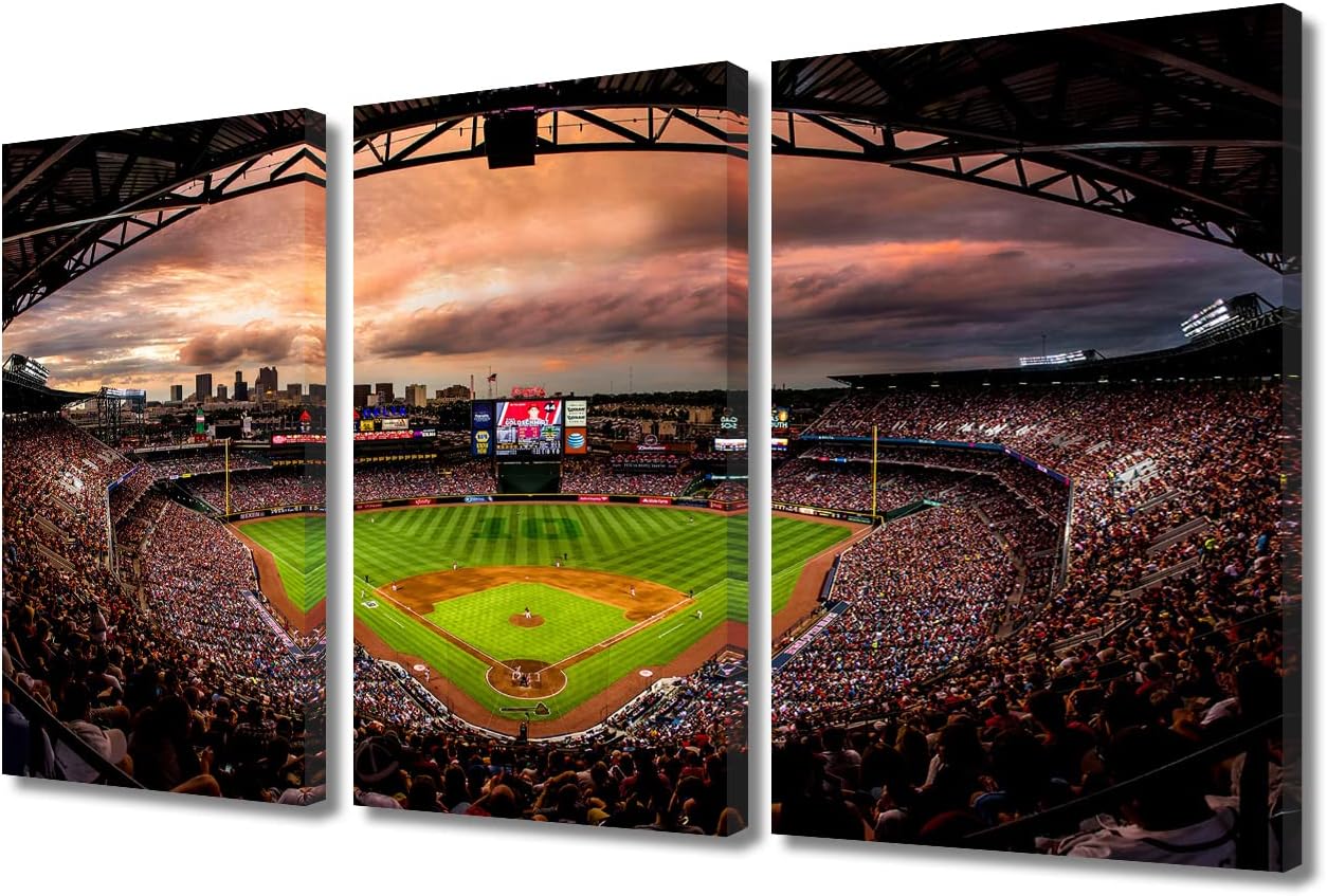 Amazon.com: TUMOVO Sports Stadiums Wall Pictures for Living Room ...