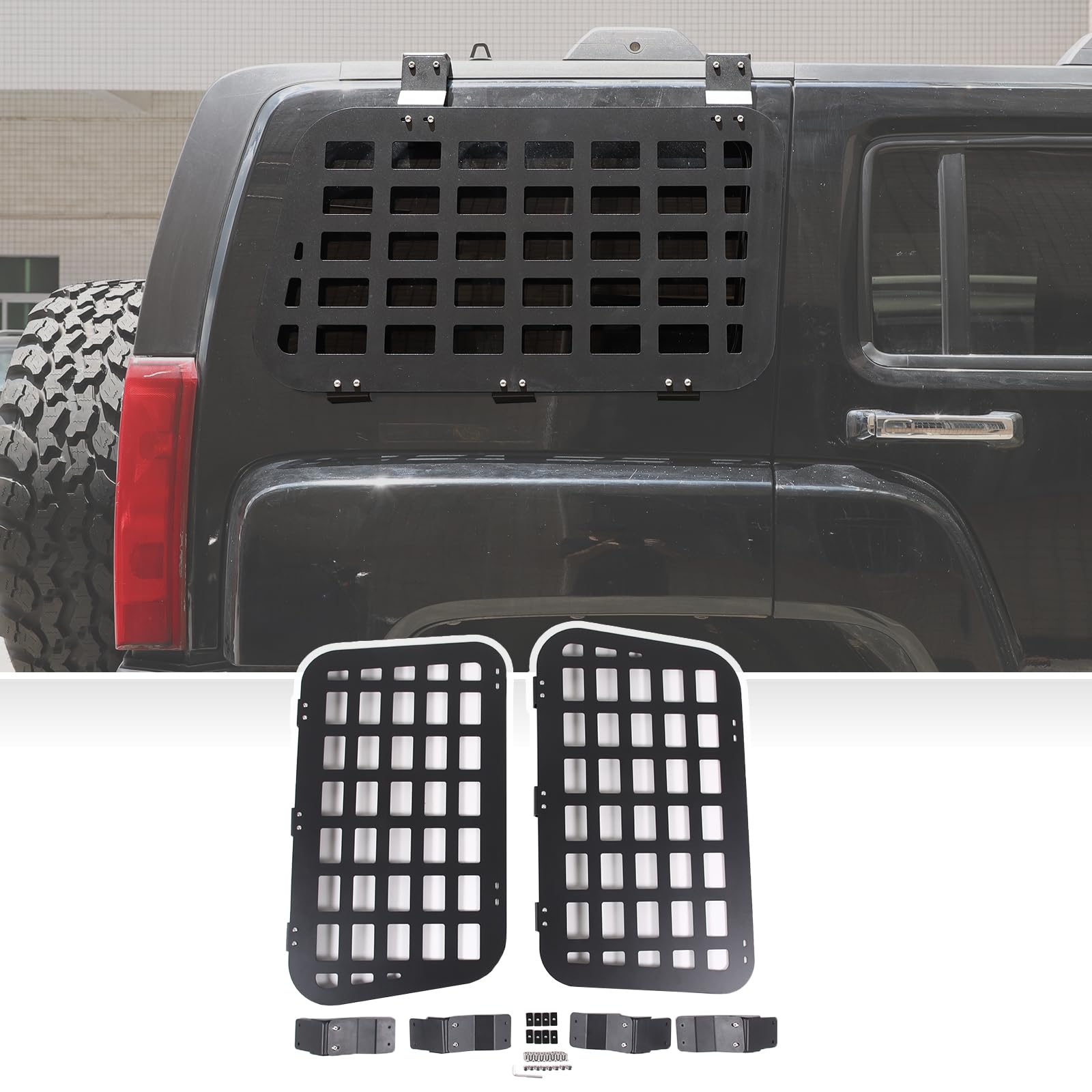 Amazon.com: Rear Window Molle Panel for Hummer H3 2005-2009 Modular ...