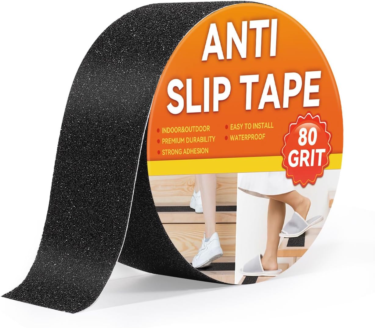 Housolution 2 inch x 16.4 Ft Safety Anti Slip Tape Heavy Duty High Grip ...