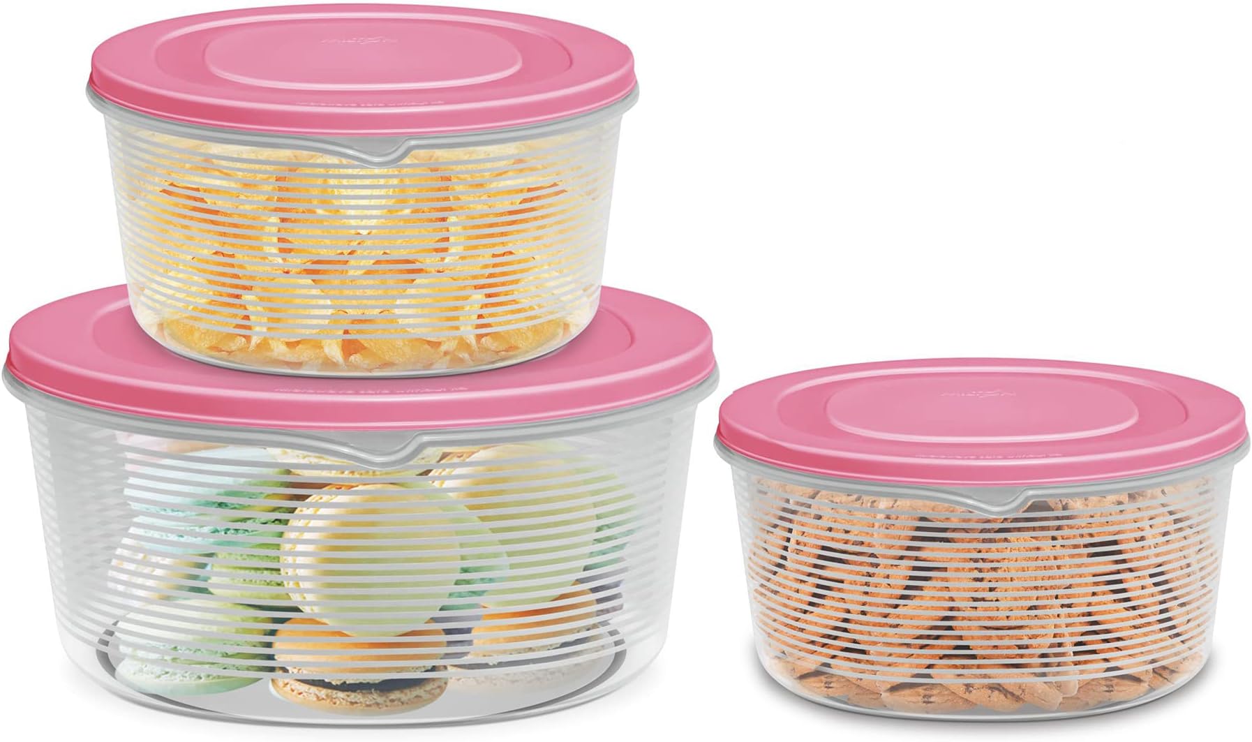 Buy MILTON Storex Plastic Storage Jars & Containers Set of 4 (1.13L, 2L ...