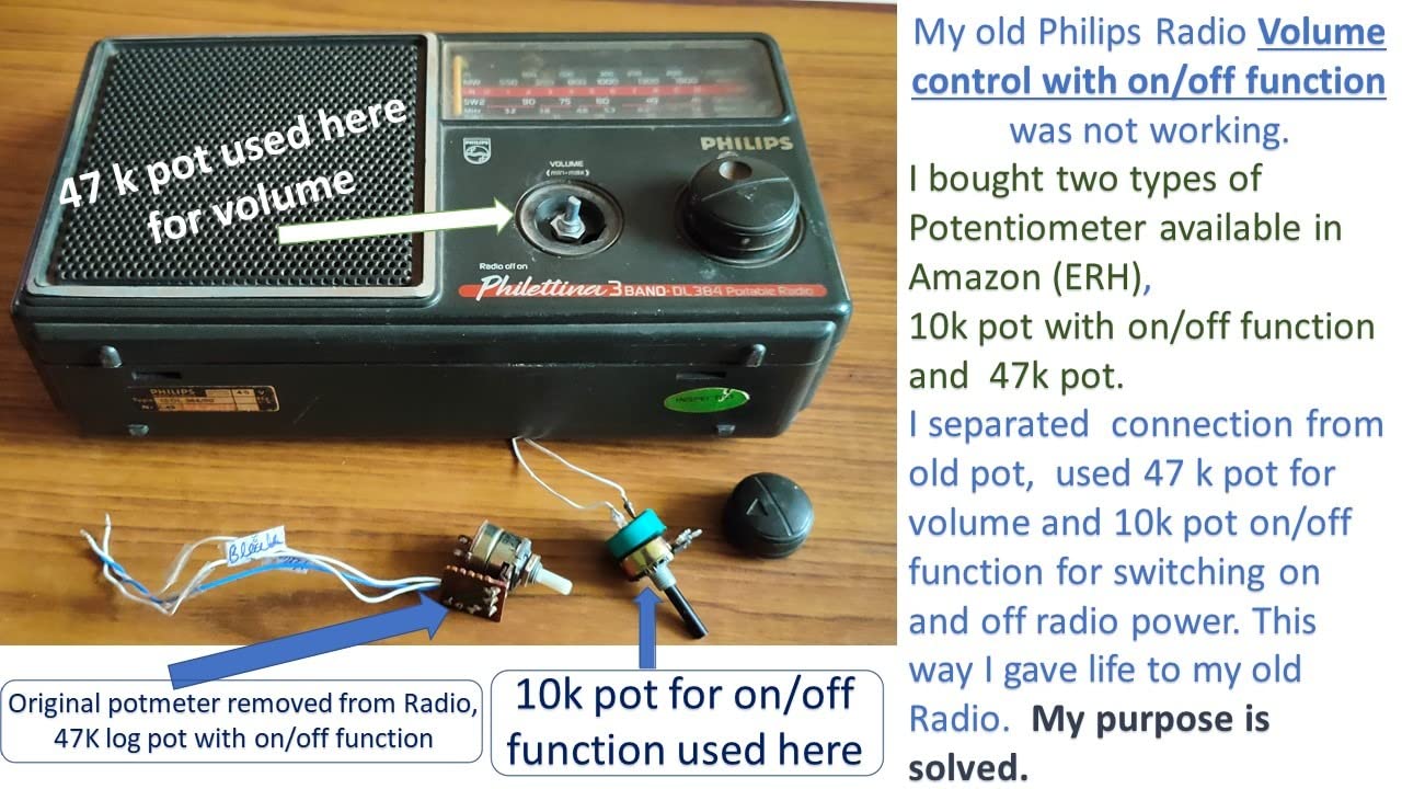 ERH India (Pack of 5) 10k Potentiometer with Knob Linear Resistor ...