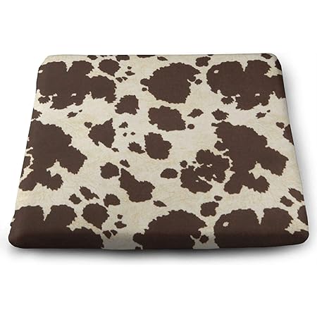Amazon.com: SWEET TANG Square Chair Seat Cushion Cow Print for Kitchen ...